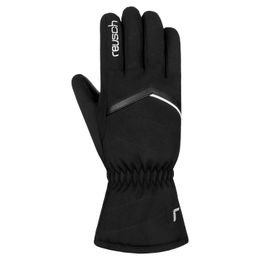 Reusch Damen Skihandschuhe "Marisa"schwarz, wei&szlig;, Gr. 8, 87% Polyester, 13% Lederimitat, Handschuhe, mit winddichter und extra atmungsaktiver Funktion
