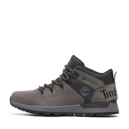 Timberland Herren Schn&uuml;rboots "SPRINT TREKKER MID LACE UP WATERPROOF SNEAKER", Gr. 42, grau, Leder, Synthetik, Schuhe, Winterstiefel, Schn&uuml;rstiefel,