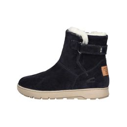 Camel Active Damen Stiefelette "Camel Active Stiefelette Veloursleder", Gr. 39, blau, Veloursleder, Schuhe