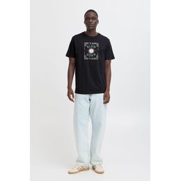 Blend Herren Rundhalsshirt "Rundhalsshirt BHJOEY", schwarz, Gr. L, Obermaterial: 100% Baumwolle CO., Shirts