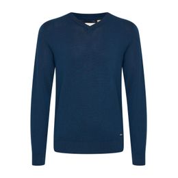 Blend Herren Strickfleece-Pullover "Strickpullover BHWEBER", blau, Gr. S, Obermaterial: 78% Viskose CV. 22% Polyester PES., Pullover