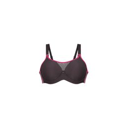 Anita active Damen Sport-BH "performance wireX", Gr. 80, schwarz, Stoff, Obermaterial: 55% Polyamid, 23% Polyester, 22% Elasthan, Mesh, clean, matt,