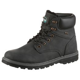 Polarino Herren Winterboots "Trelleborg", Gr. 43, grau, Lederimitat, Schuhe, mit extra Profillaufsohle