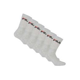 Fila Herren Kurzsocken "Socken 3er Pack", Gr. 43, grau, Obermaterial: 70% Baumwolle CO. 29% Polyester PES. 1% Elasthan EL., Socken