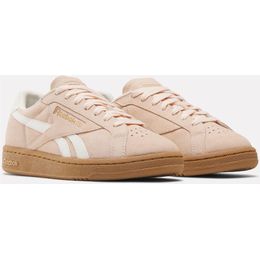 Reebok CLASSIC Damen Sneaker "CLUB C GROUNDS UK", Gr. 37,5, rosa, Leder, Synthetik, Schuhe