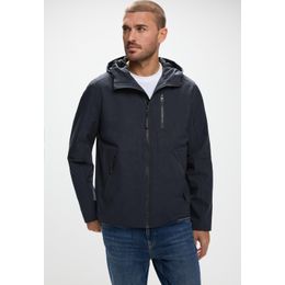 Street One MEN Herren Softshelljacke, blau, Gr. M, unifarben, Stoff, Obermaterial: 100% Polyester; Futter: 100% Polyester, Jacken, wasserabweisend
