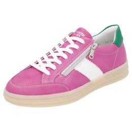 Remonte Damen Plateausneaker "Elisabeth Hurley-Collection", Gr. 39, rosa, Leder, kontrastfarbene Details, Schuhe, Freizeitschuh, Halbschuh,