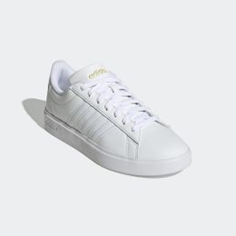 Damen Sneaker "GRAND COURT 2.0 SCHUH", adidas Sportswear, Gr. 40,5, weiß, Synthetik, Schuhe, Design auf den Spuren des adidas Superstar