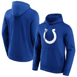 Fanatics Damen Kapuzenpullover "Fanatics Hoodie Indianapolis Colts Primary Logo Graphic", blau, Gr. M, 80% Baumwolle, 20% Polyester, Pullover