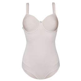 SuSa Damen Body "Spacer Body mit Bügel Catania", Gr. 95, beige, Obermaterial: 60% Polyamid PA. 25% Elasthan EL. 15% Polyester PES., Bodys