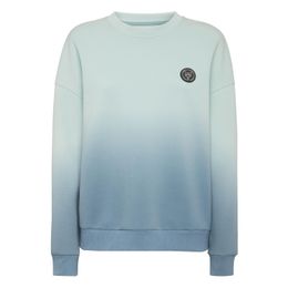 Plein Sport M&auml;dchen Sweatshirt "Degrade", blau, Gr. S, Obermaterial: 35% Polyester, 59% Baumwolle, 6% Elasthan, Sweatshirts