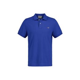Gant Herren Poloshirt "Poloshirt Regular Shield Pique Polo 1er Pack", blau, Gr. M, Obermaterial: 100% Baumwolle CO., Shirts