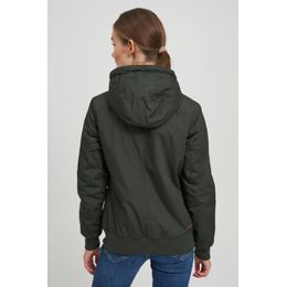 oxmo Damen Kurzjacke "Kurzjacke OXTilla", gr&uuml;n, Gr. M, Obermaterial: 65% Polyester PES. 35% Baumwolle CO., Jacken