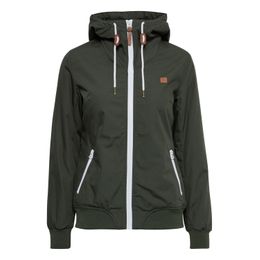 oxmo Damen Kurzjacke "Kurzjacke OXTilla", gr&uuml;n, Gr. S, Obermaterial: 65% Polyester PES. 35% Baumwolle CO., Jacken