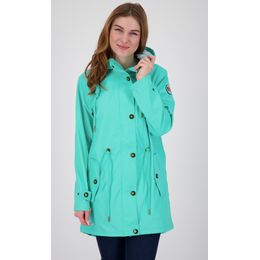 ANKERGLUT Damen Regenjacke "Friesennerz ankerglutliebe WOMEN", blau, Gr. 34, Obermaterial: 100% Polyurethan; Futter: 100% Polyester, Jacken, auch in