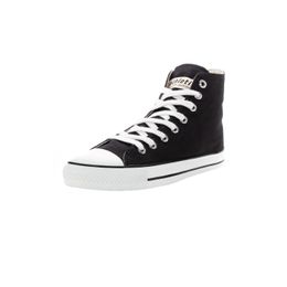 Ethletic Damen Sneaker "White Cap Hi Cut", Gr. 39, schwarz-wei&szlig;, Obermaterial: 100% Baumwolle. Futter: 100% Baumwolle. Decksohle: 100% Baumwolle.