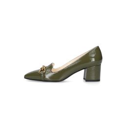 Henry Stevens Damen Pumps "Fay P55", Gr. 36, gr&uuml;n, Lackleder, Schuhe, Damen Absatzschuh elegant handgefertigt, Lederschuh