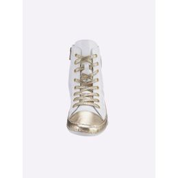 Andrea Conti Damen Sneaker, Gr. 38, gold, Glattleder, Leder, Rindsleder, Schuhe