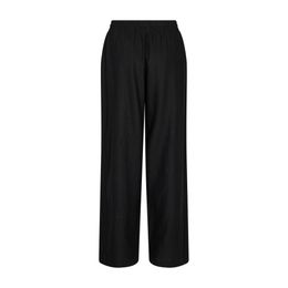 Freequent Damen Leinenhose "FQLAVA-PANT", schwarz, Gr. XL, unifarben, Web, Obermaterial: 55% Leinen, 45% Viskose, Hosen, Sommerhose aus Leinenmix und