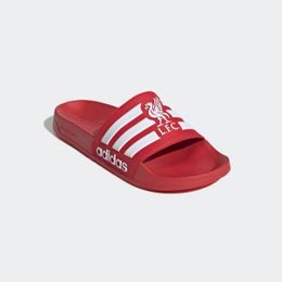 Herren Badesandale "ADILETTE SHOWER LIVERPOOL BADESCHLAPPEN", adidas Sportswear, Gr. 40,5, weiß, Synthetik, Schuhe