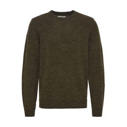 Blend Herren Strickfleece-Pullover "Strickpullover BHPullover", gr&uuml;n, Gr. L, Obermaterial: 85% Polyacryl PAN. 15% Wolle WO., Pullover