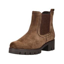 Gabor Damen Stiefelette "Gabor Stiefelette Veloursleder", Gr. 40, blau, Veloursleder, Schuhe