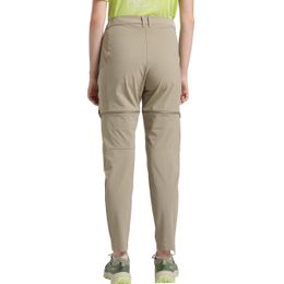 Jack Wolfskin Damen Zip-off-Hose "HIKEOUT ZIP OFF PANTS W", grau, Gr. 40, Obermaterial: 86% Polyamid, 14% sonstige Fasern; Futter: 100% Polyester,