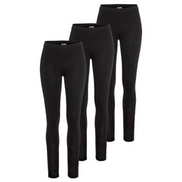 Flashlights Damen Leggings, schwarz, Basic, Gr. 46, Jersey, Obermaterial: 95% Baumwolle, 5% Elasthan, Hosen, Basics