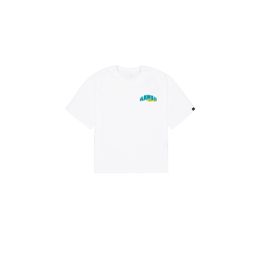Damen T-Shirt "Hawaii Aloha Backprint T-Shirt", wei&szlig;, Gr. L, Alpha Industries, Obermaterial: 100% Baumwolle, Shirts
