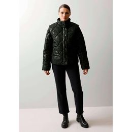 Alba Moda Damen Steppjacke "Steppjacke Steppjacke mit Wellenstepp"schwarz, Gr. 38, Obermaterial: 100% Polyester PES., Jacken