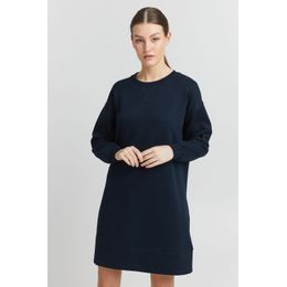 oxmo Damen Sweatkleid "Sweatkleid OXHolly", blau, Gr. S, Obermaterial: 55% Polyester PES. 45% Baumwolle CO., Kleider