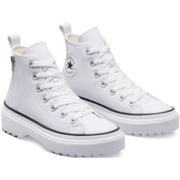 Converse Mädchen Sneaker "CHUCK TAYLOR ALL STAR LUGGED LIFT P", Gr. 38,5, weiß, Textil, Schuhe