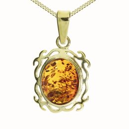 OSTSEE-SCHMUCK Damen Kette mit Anh&auml;nger "OSTSEE-SCHMUCK Kette mit Anh&auml;nger Konstanze", 45cm, Gelbgold 333, L: 42, gold, Gelbgold 333, Halsketten