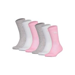 Puma M&auml;dchen Kurzsocken "Socken 6er Pack", Gr. 31, rosa, Obermaterial: 73% Baumwolle CO. 26% Polyamid PA. 1% Elasthan EL., Socken