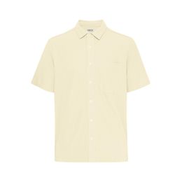 !Solid SOLID Herren Kurzarmhemd "Kurzarmhemd SDOsvald", beige, Gr. M, Obermaterial: 84% Baumwolle CO. 16% Polyester PES., Hemden