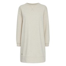 oxmo Damen Sweatkleid "Sweatkleid OXHolly", beige, Gr. L, Obermaterial: 55% Polyester PES. 45% Baumwolle CO., Kleider