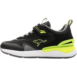 Kangaroos Damen Sneaker "KD-Gym EV", Gr. 29, schwarz, Synthetik, Textil, Schuhe, mit Klettverschluss