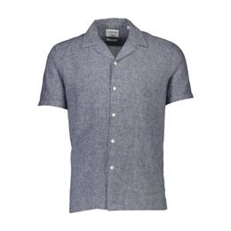 LINDBERGH Herren Leinenhemd "LINDBERGH Leinenhemd", blau, Gr. M, Obermaterial: 55% Leinen, 45% Baumwolle, Hemden