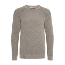INDICODE Herren Strickfleece-Pullover "Strickpullover IDRockford", grau, Gr. XL, Obermaterial: 100% Baumwolle CO., Pullover
