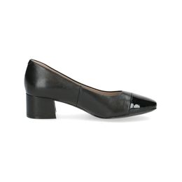 Caprice Damen Pumps "Caprice Pumps Leder/Textil", Gr. 39, schwarz, Leder, Textil, Schuhe
