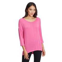 Betty Barclay Damen 3/4-Arm-Shirt "Damen Feinstrickpullover mit überschnittenen Ärmeln", pink, Gr. S, Feinstrick, Obermaterial: 96% Viskose, 4%