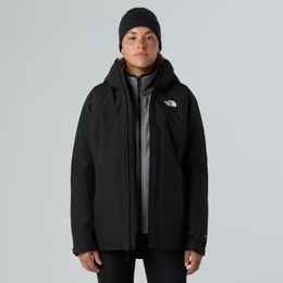 The North Face Damen 3-in-1-Funktionsjacke "W INLUX TRICLIMATE - EU"tnf schwarz heather, tnf schwarz, Gr. S, Obermaterial: 100% Polyester, Jacken,
