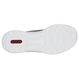 Rieker Damen Slip-On Sneaker, Gr. 36, gr&uuml;n, Lederimitat, Textil, Schuhe, Freizeitschuh, Halbschuh, Slipper mit leichter Laufsohle