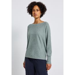 Street One Damen Strickpullover, blau, Gr. 42, unifarben, Stoff, 30% Polyester, 27% Polyacryl, 23% Polyamid, 20% Viskose, Pullover, mit