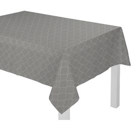 Tischdecke Adam, B:145cm L:250cm, grau, Bio-Baumwolle, Tischdecken, "Indian Cortezada Light", aus 100% Bio-Baumwolle