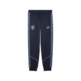 Puma Damen Sporthose "Manchester City KING Anthem Hose Herren", blau, Gr. S, Obermaterial: 63% Polyester, 37% Baumwolle; Taschenfutter: 100%