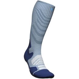Bauerfeind Damen Sportsocken "Outdoor Merino Compression Socks, Women", Gr. 43, blau, Obermaterial: 54% Polyamid, 37% Wolle, 9% Elasthan, Socken, mit