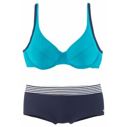 s.Oliver Damen B&uuml;gel-Bikini, bunt, Gr. 38, gestreift, unifarben, Polyamid, Bikini-Sets, im Farbmix