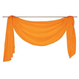 Freihanddeko WIRTH, B:135cm H:400cm, orange, Polyester, Gardinen, "Daria"