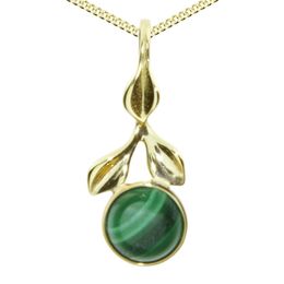 OSTSEE-SCHMUCK Damen Kette mit Anh&auml;nger "OSTSEE-SCHMUCK Kette mit Anh&auml;nger Bl&uuml;te Kette mit Anh&auml;nger Bl&uuml;te", 45cm, Gelbgold 333, L: 42, gold, Gelbgold